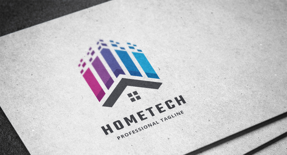 Home Technology Logo Template #114634 - TemplateMonster