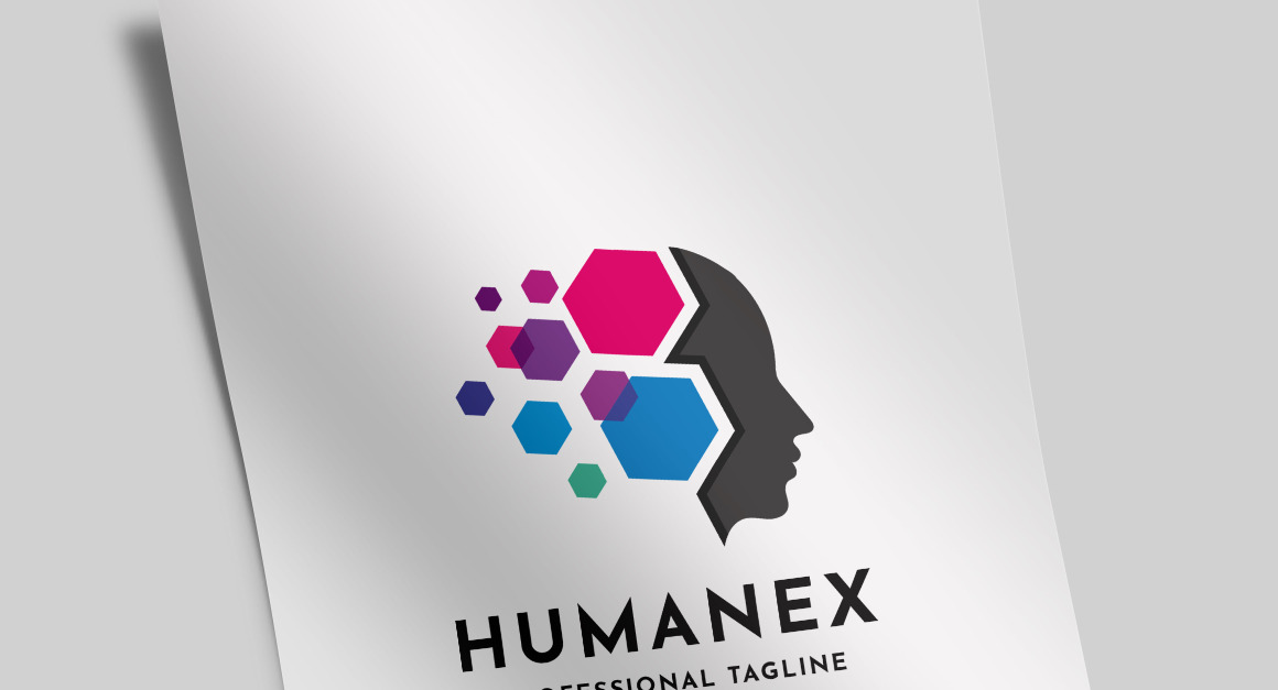 Humanex Human Data Logo Template #114670 - TemplateMonster
