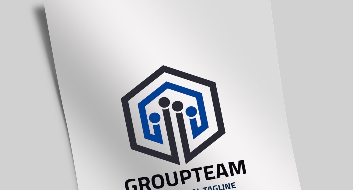 Modelo de logotipo da equipe do grupo - TemplateMonster