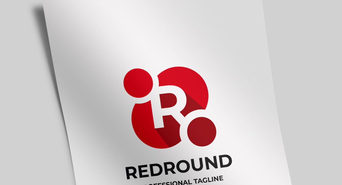Red Round Letter R Logo Template #114678 - TemplateMonster