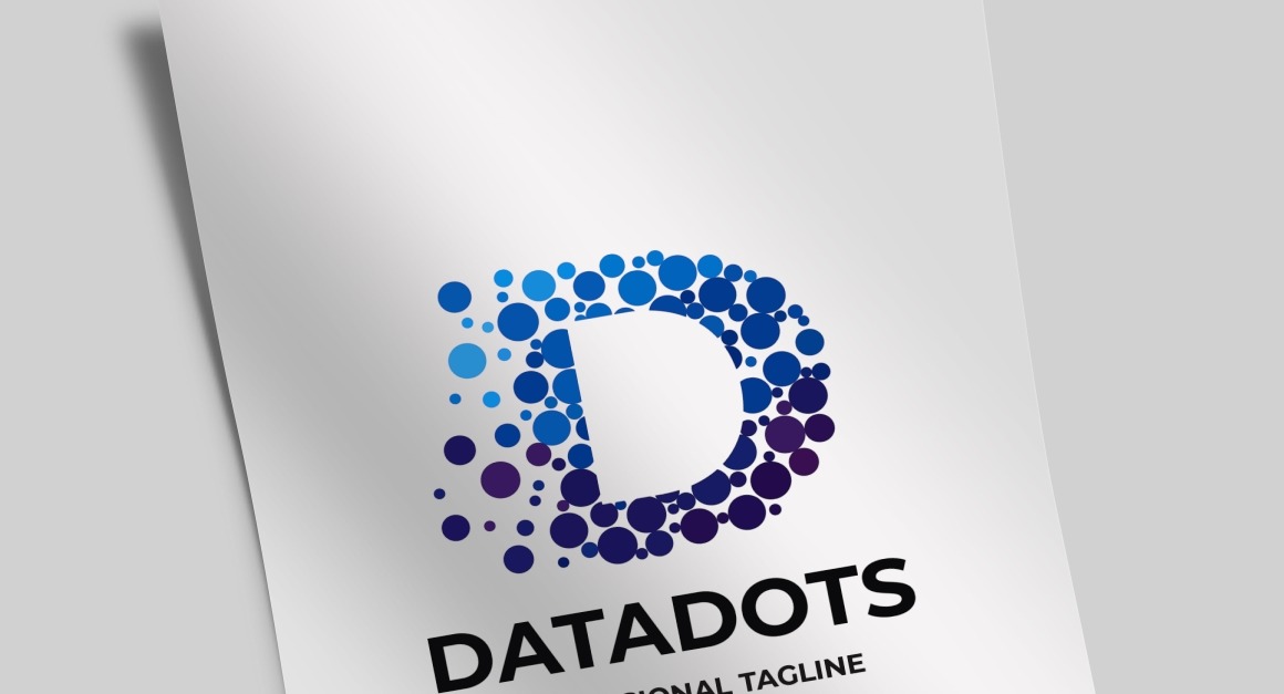 Data Dots Letter D Logo Template #114912 - TemplateMonster