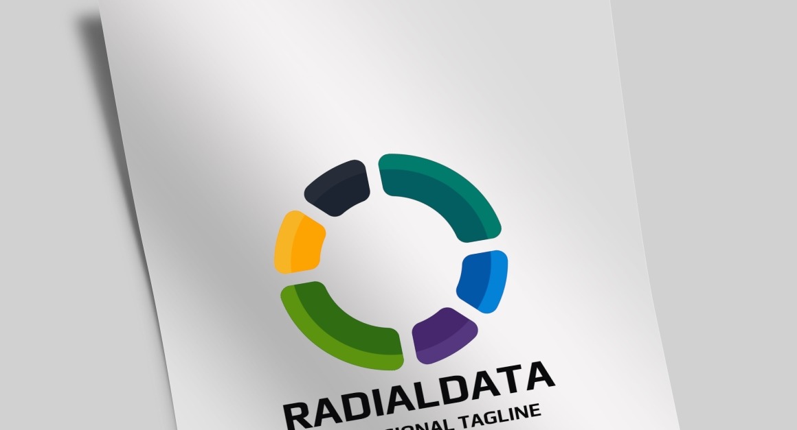 Radial Data Logo Template #114911 - TemplateMonster