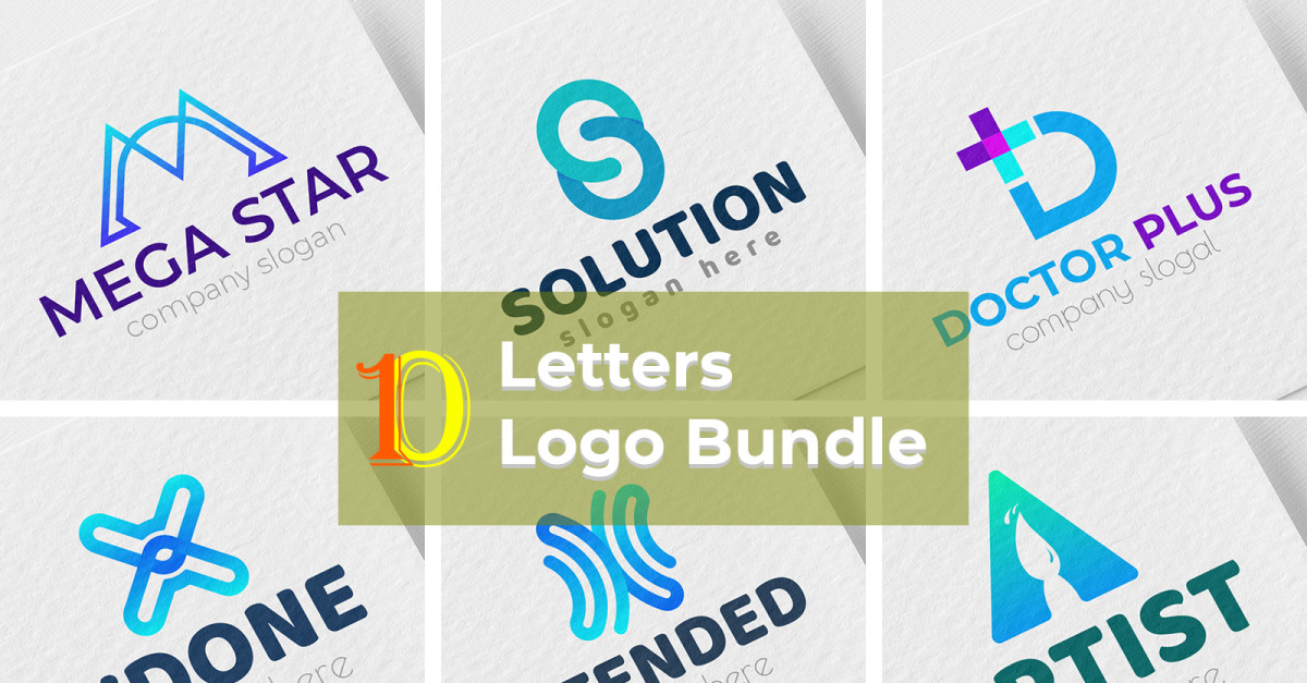 Bundle of 10 Professional Letters Logo Template
