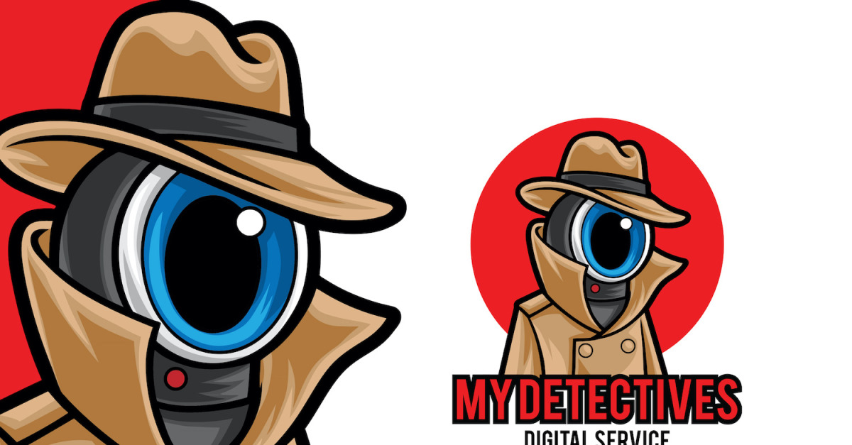 CCTV Security Mascot Logo Template #115877 - TemplateMonster