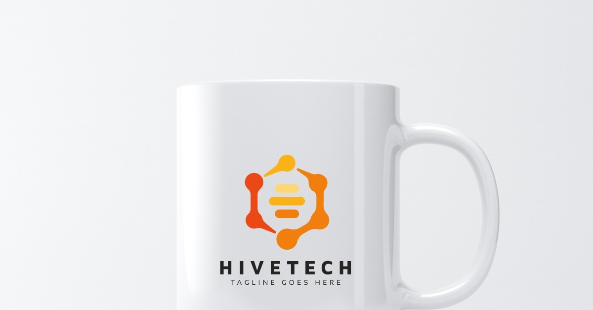 Modèle de logo Hive Tech #115855 - TemplateMonster