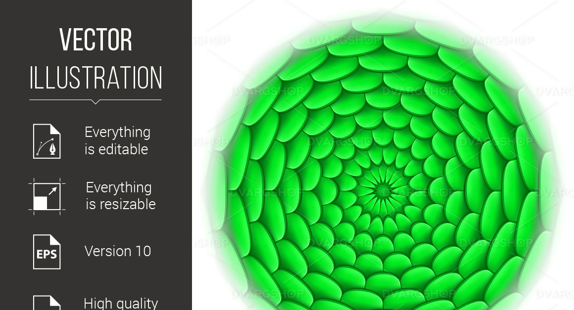 Illustration of Roof Tile Pattern - Vector Image