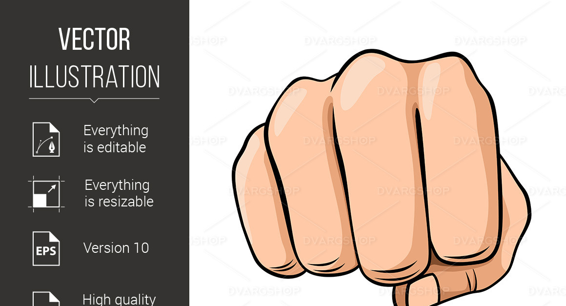 Fist - Vector Image #116635 - TemplateMonster