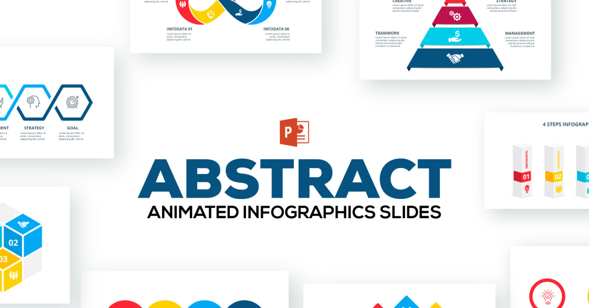 Abstract Animated Infographics Presentations Powerpoint Template
