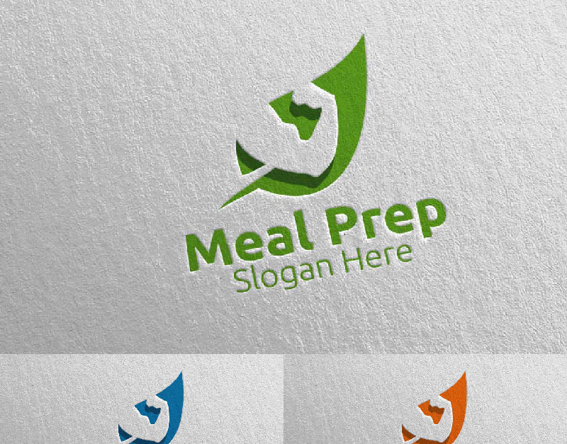 Meal Prep Healthy Food 12 Logo Template - TemplateMonster