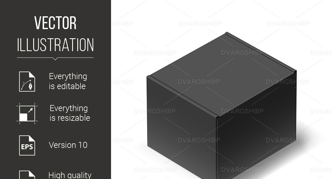 Carton Box - Vector Image #117338 - TemplateMonster