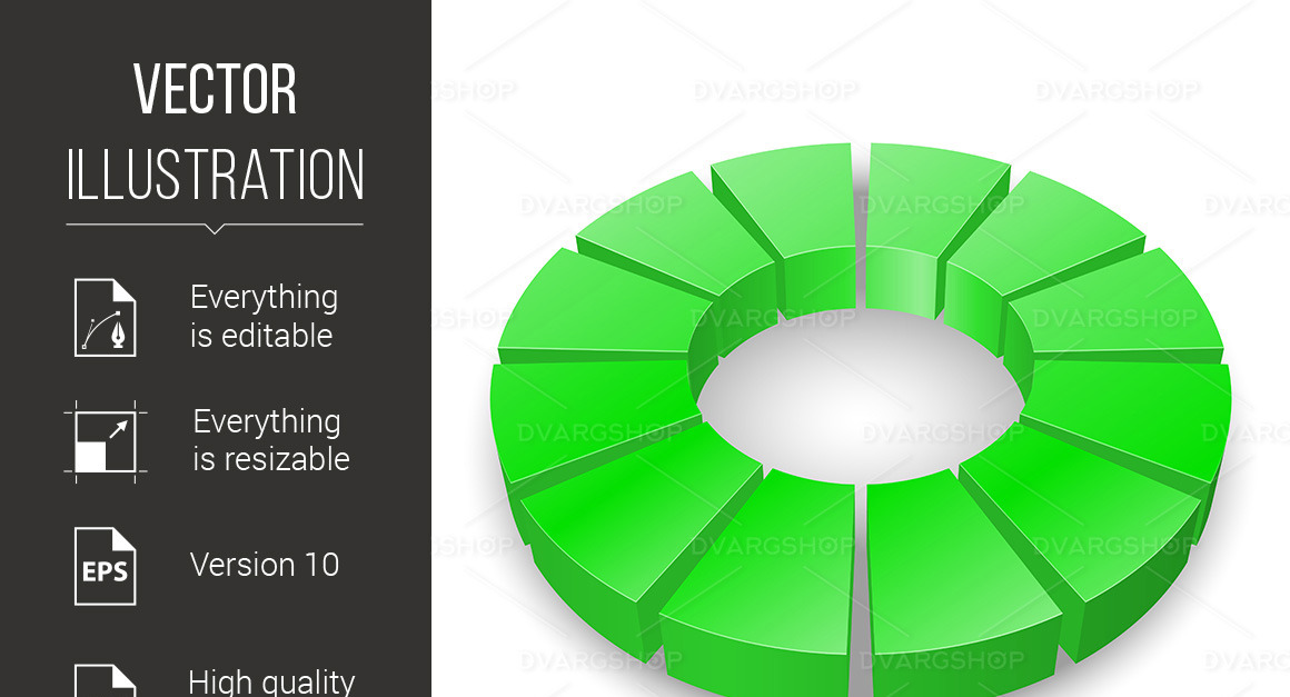 Circular Diagram - Vector Image #117302 - TemplateMonster