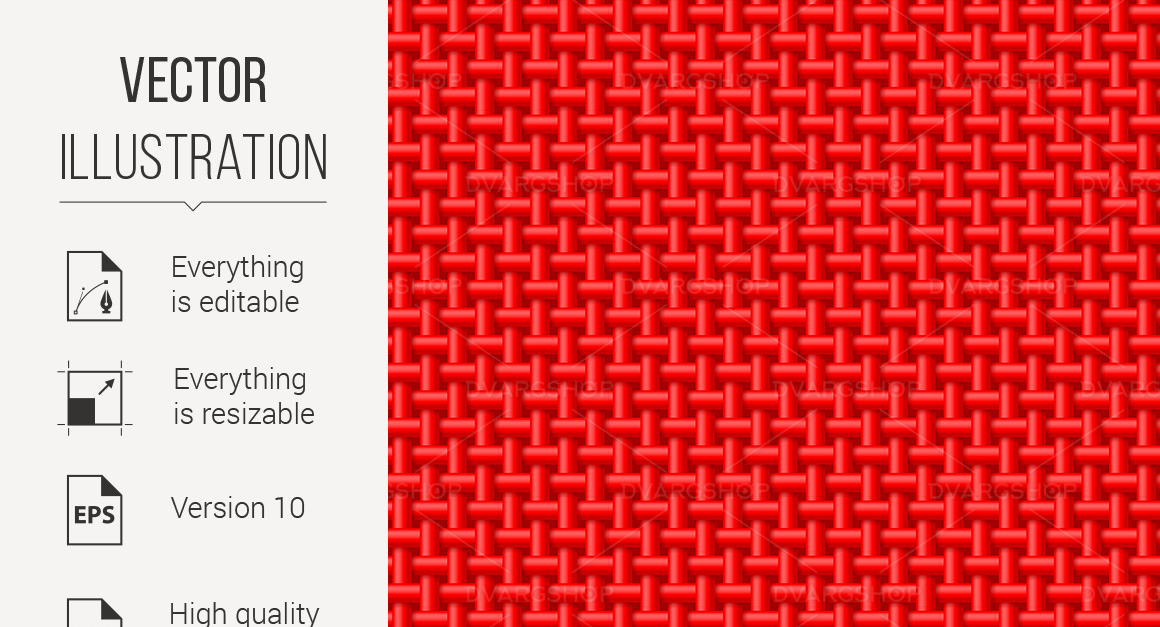 Naadloze patroon van rode doek - vector afbeelding