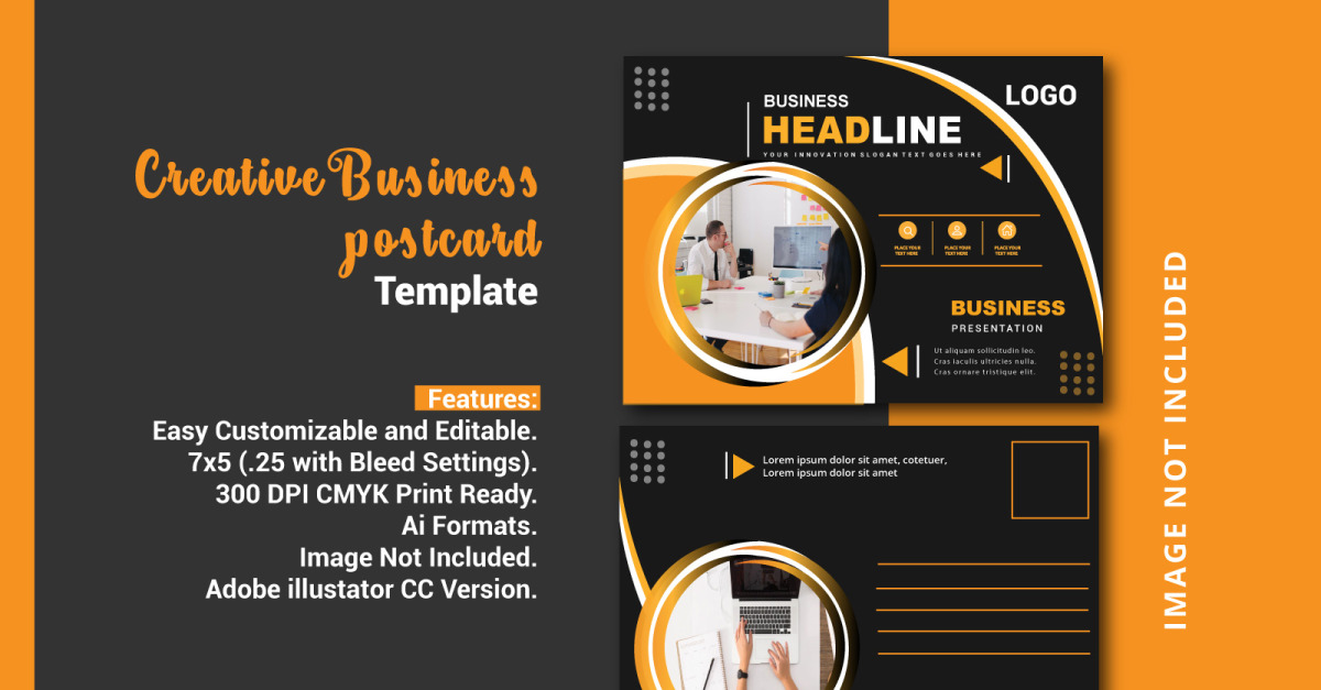 Creative Business Postcard - Corporate Identity Template