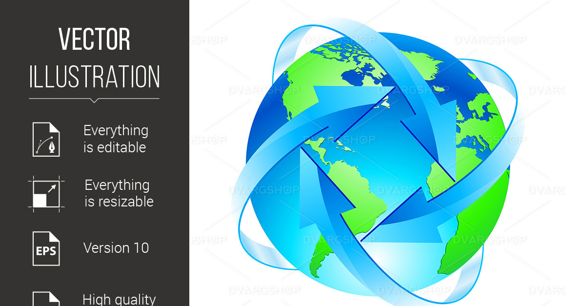 Protecting the Planet - Vector Image - TemplateMonster