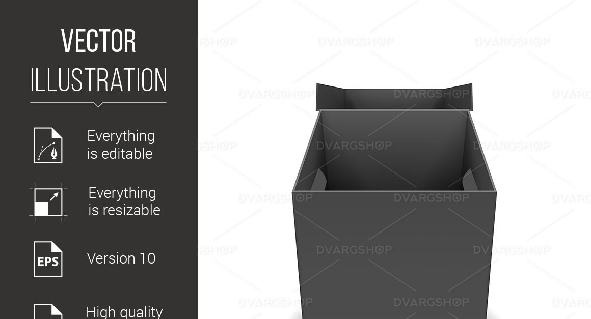 Black box - Vector Image #117646 - TemplateMonster