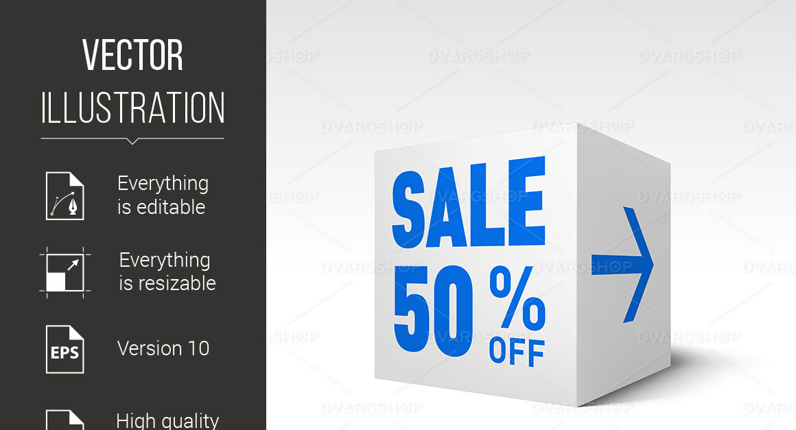 Cube Banner Template - Vector Image #117781 - TemplateMonster