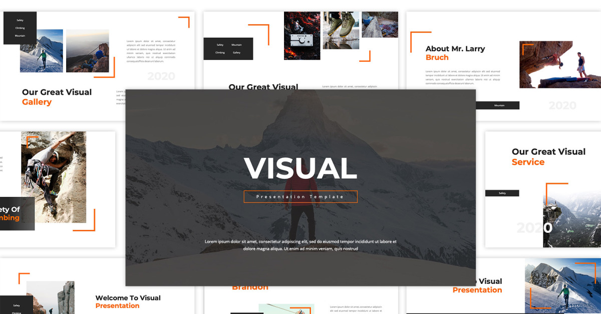 Visual PowerPoint template #117702 - TemplateMonster