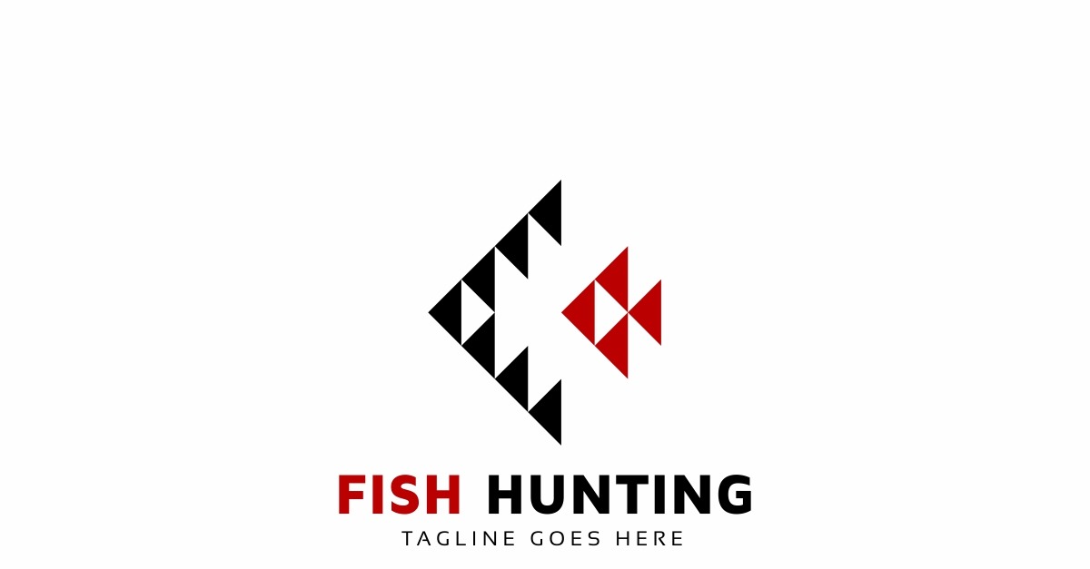 Fish Hunting Logo Template #118176 - TemplateMonster