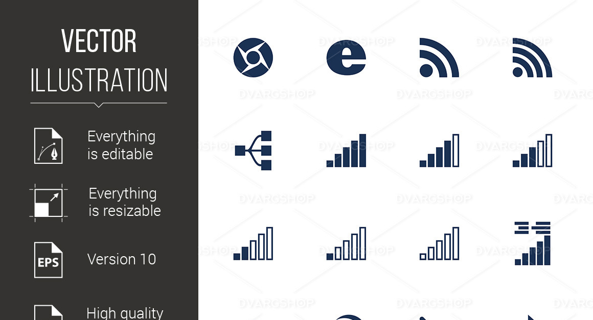 Connetion Icons - Vector Image #118358 - TemplateMonster