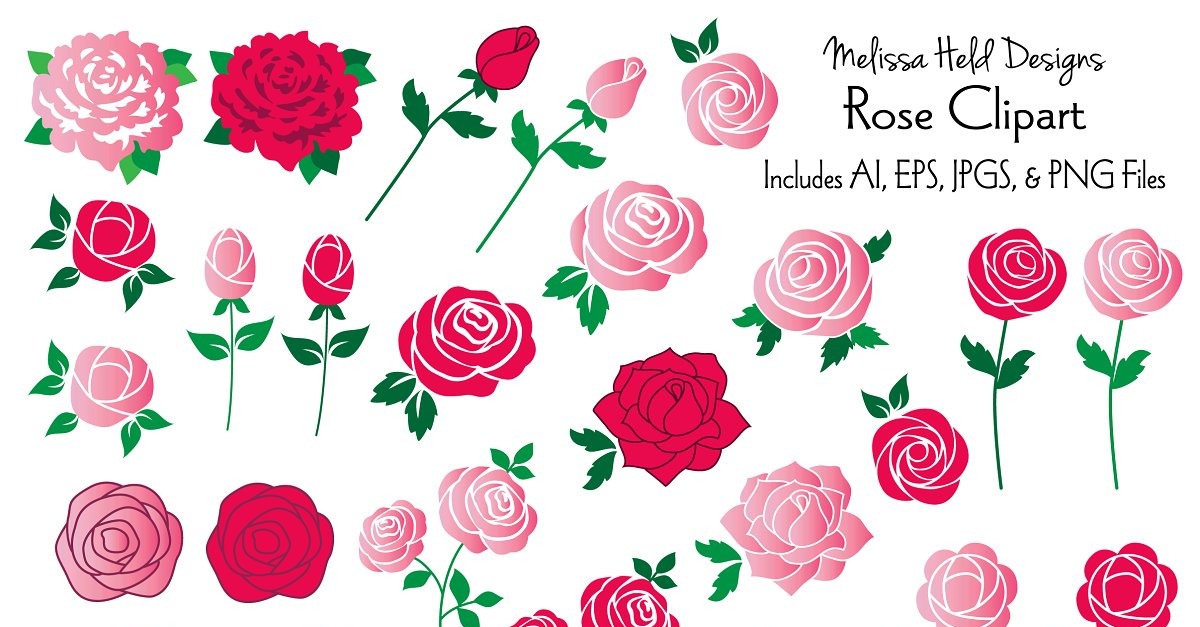 Rose Vector Clipart - Illustration #118481 - TemplateMonster