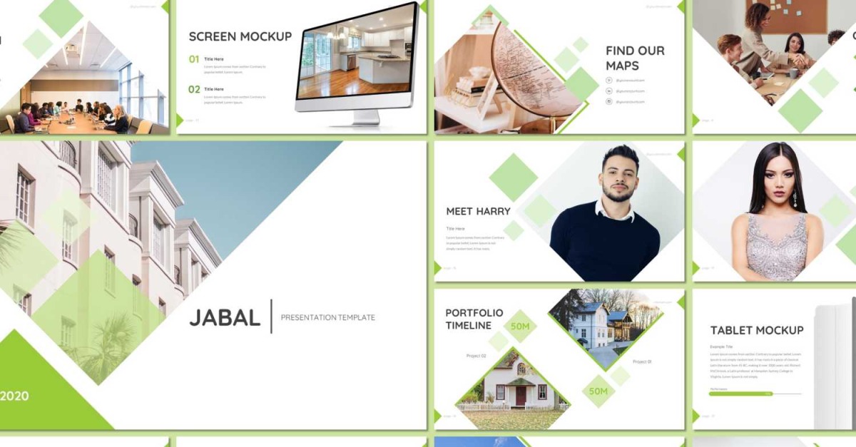 Jabal PowerPoint template #119101 - TemplateMonster