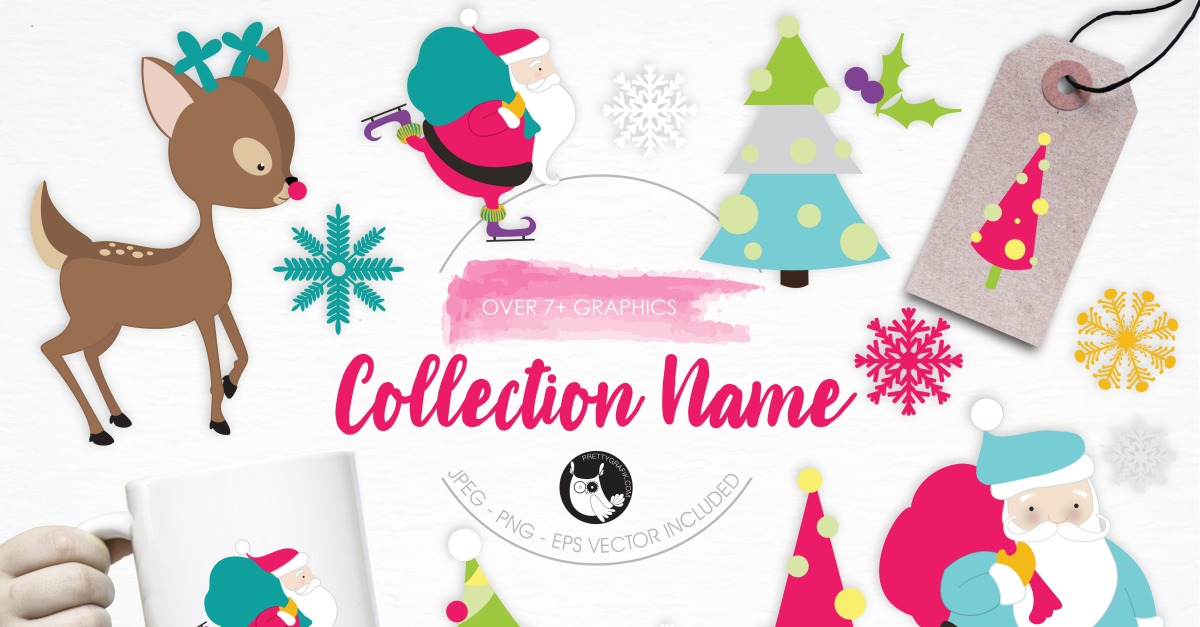 Collection Name illustration pack - Vector Image