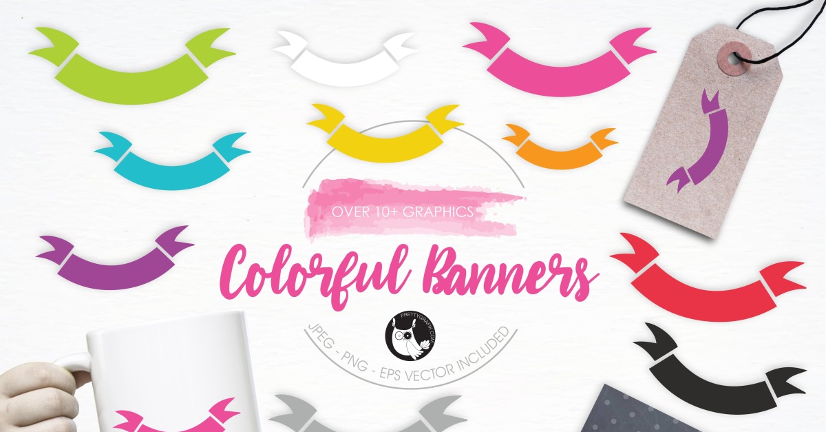 Colorful Banners illustration pack - Vector Image