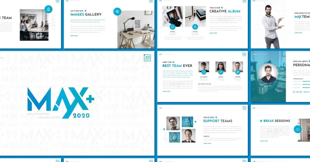 Max PowerPoint template #120382 - TemplateMonster