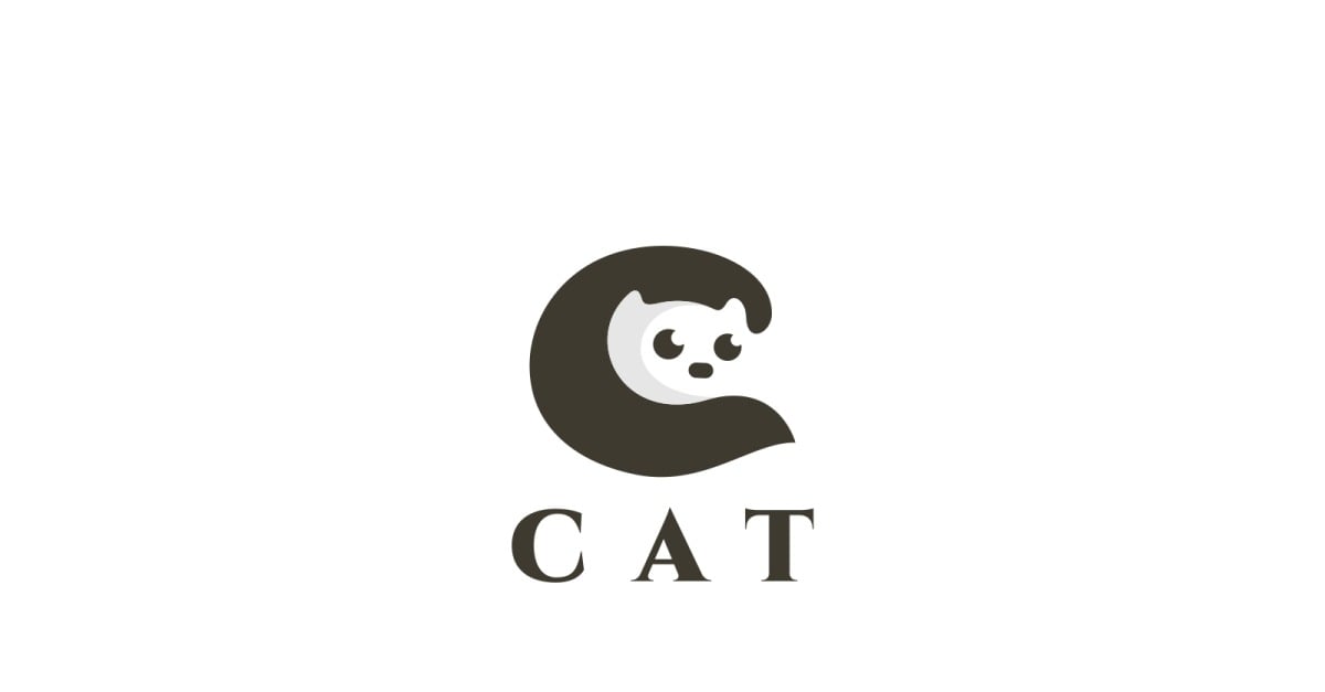 C Letter Cat Logo Template #121086 - TemplateMonster