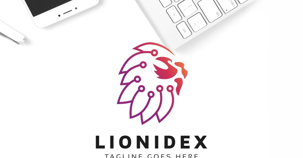Lion Tech Logo Template #121159 - TemplateMonster