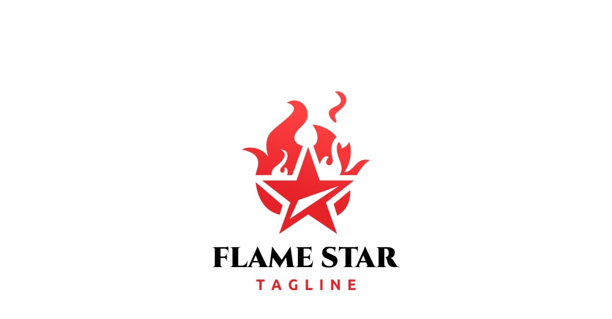 Modelo de logotipo da Flame Star #121118 - TemplateMonster