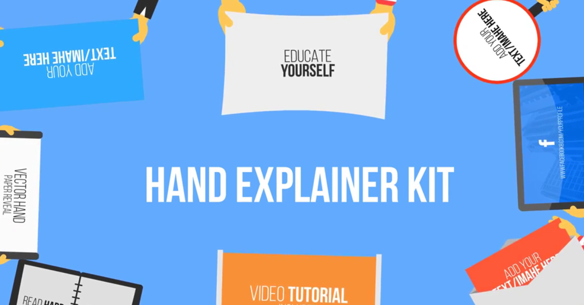 Hand Explainer Kit After Effects Template - TemplateMonster