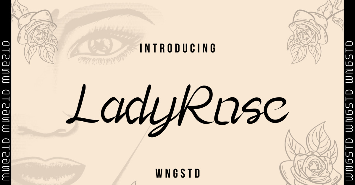 Lady Rose - Fuente cursiva moderna #121506 - TemplateMonster
