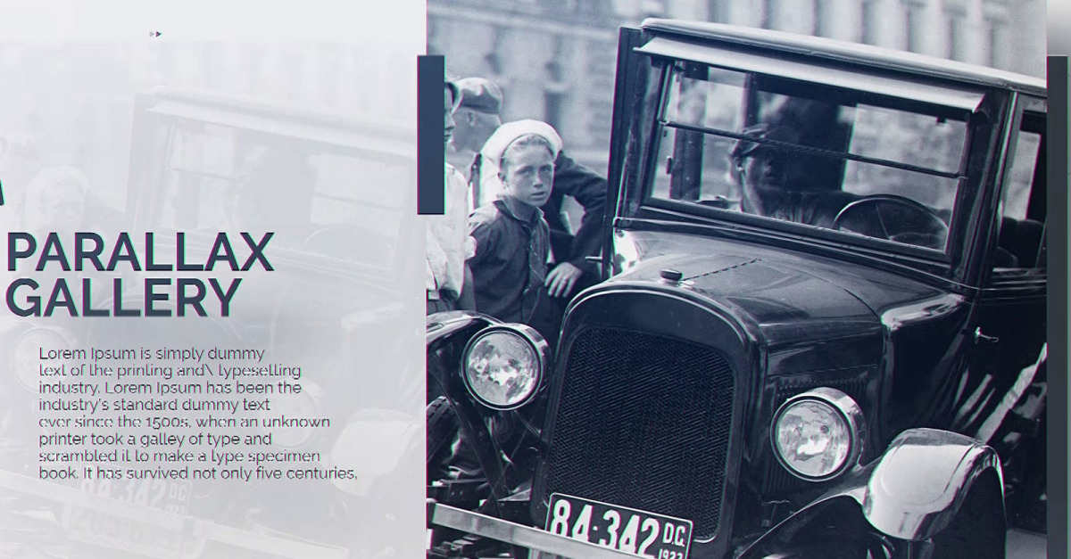 Parallax Gallery After Effects Template - TemplateMonster