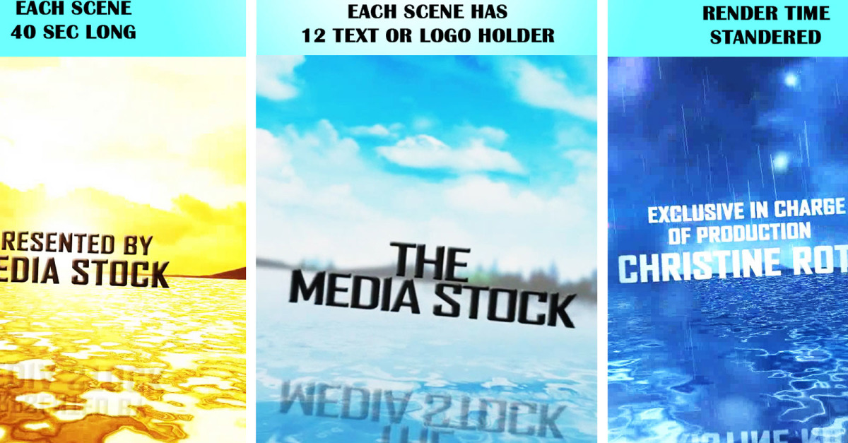 Ultimate Ocean for Credits After Effects Template