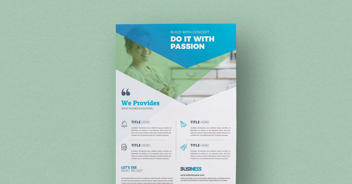 Flyer - Corporate Identity Template #121820 - TemplateMonster