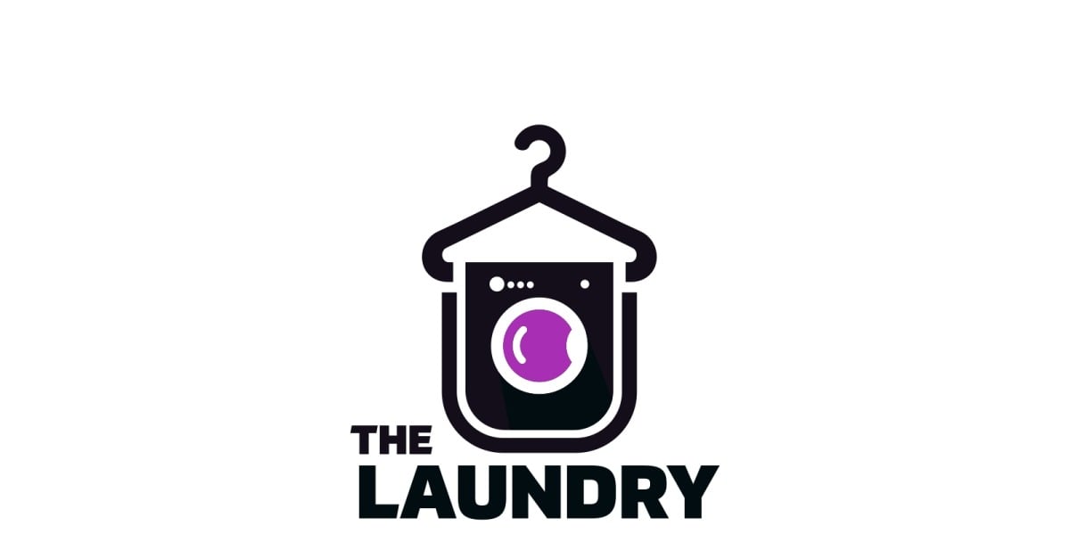 Laundry Logo Template #121904 - TemplateMonster