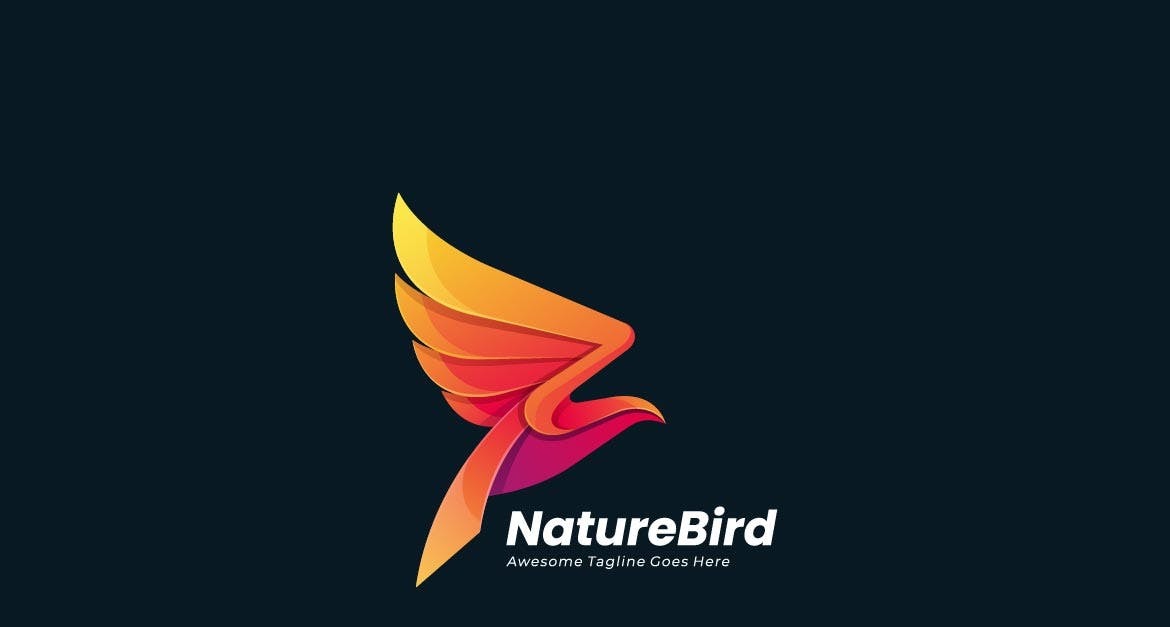 Fly Bird Logo Template #122376 - TemplateMonster