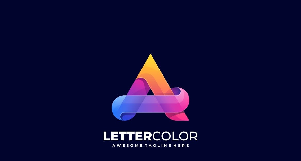 Letter A Colorful Logo Template #122370 - TemplateMonster