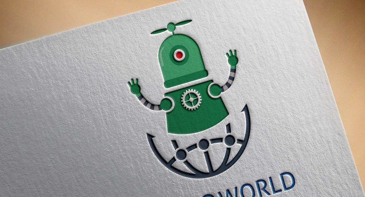 Roboworld Logo Template #122383 - TemplateMonster