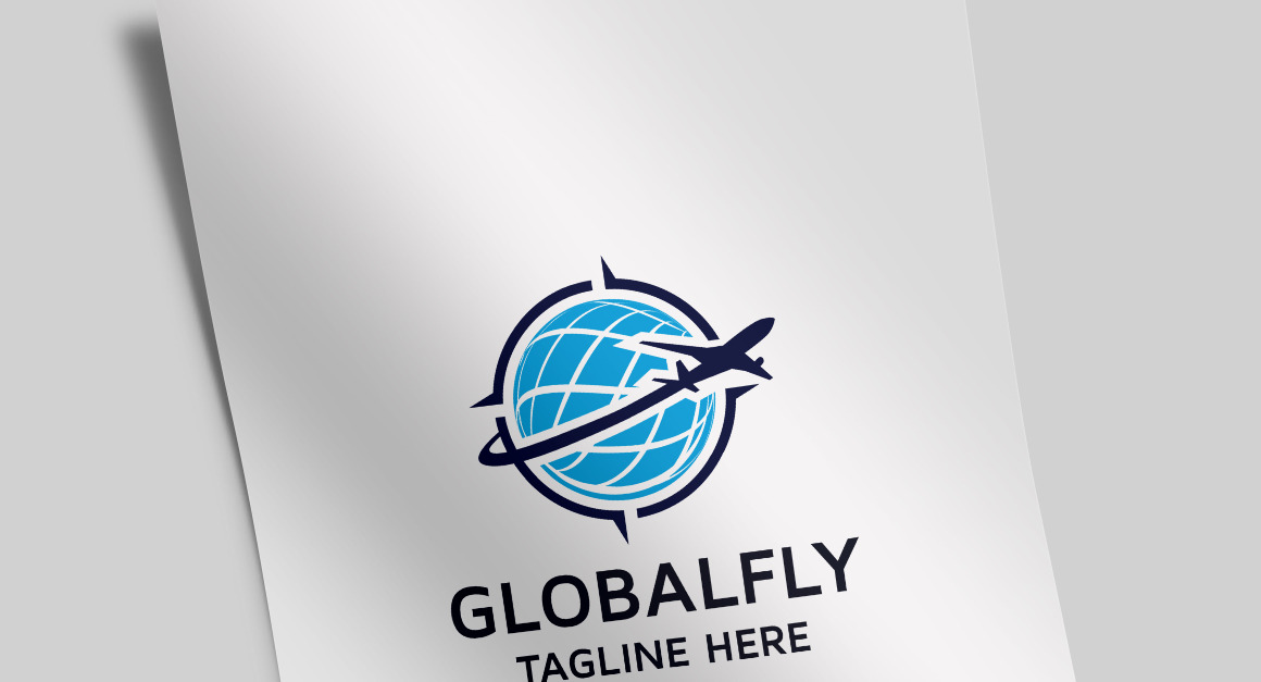 Global Fly Logo Template #122420 - TemplateMonster