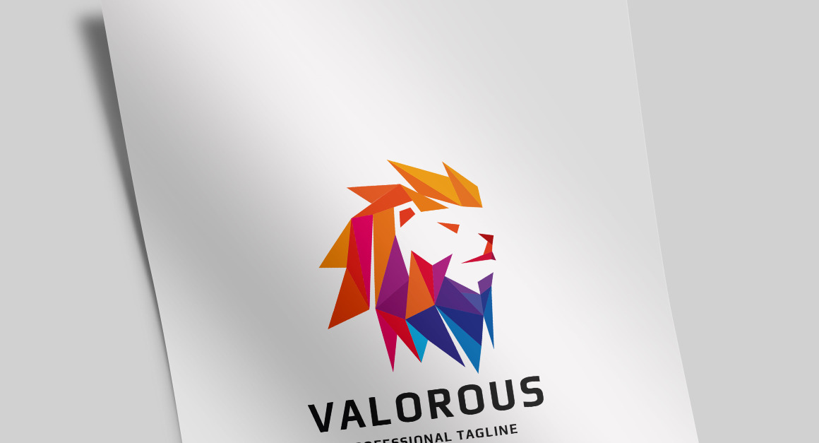 Valorous Lion Logo Template #122427 - TemplateMonster