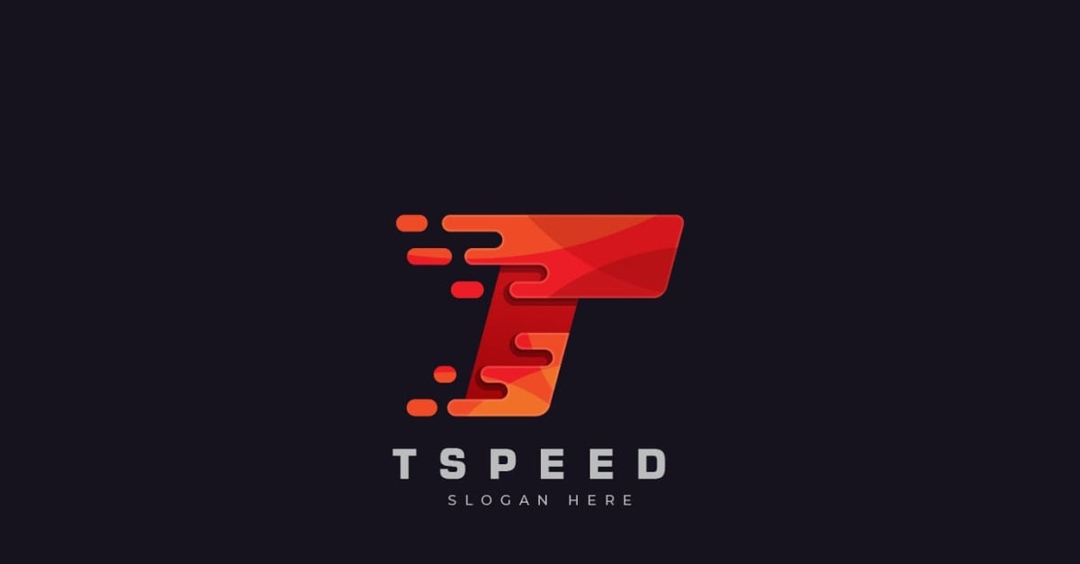 Abstract Letter T Speed Color Logo Template - TemplateMonster