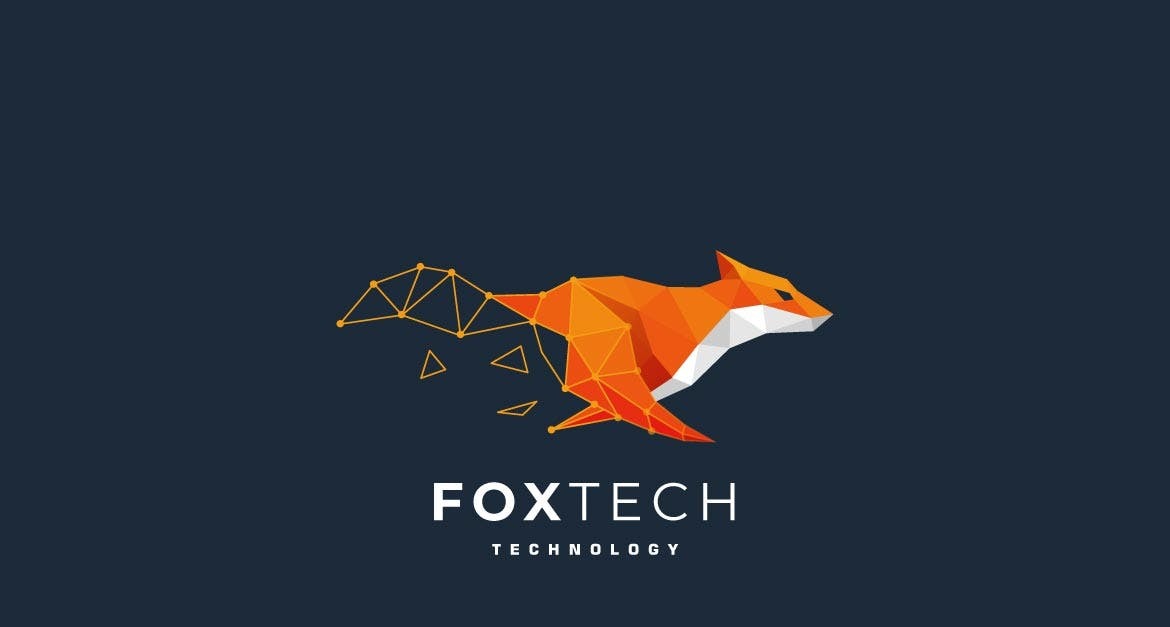 Fox Tech Colorful Logo Template #122578 - TemplateMonster