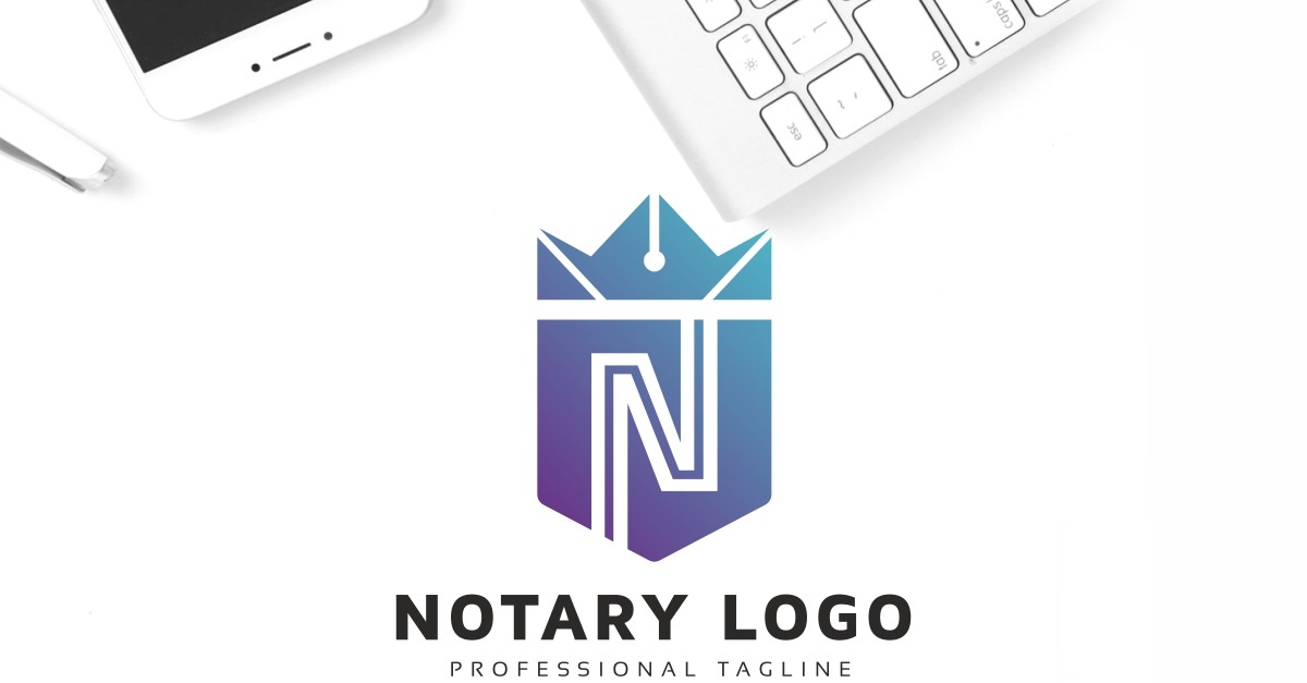 Modelo de logotipo do notário #122612 - TemplateMonster