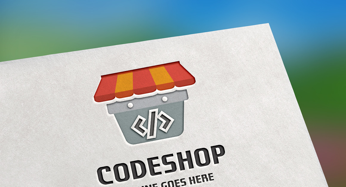 Code Shop Logo Template #122908 - TemplateMonster