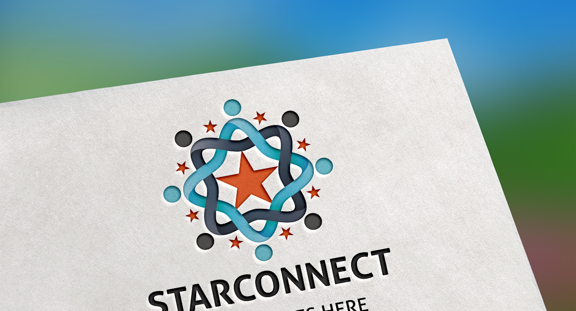 Star Connect Logo Template #122927 - TemplateMonster