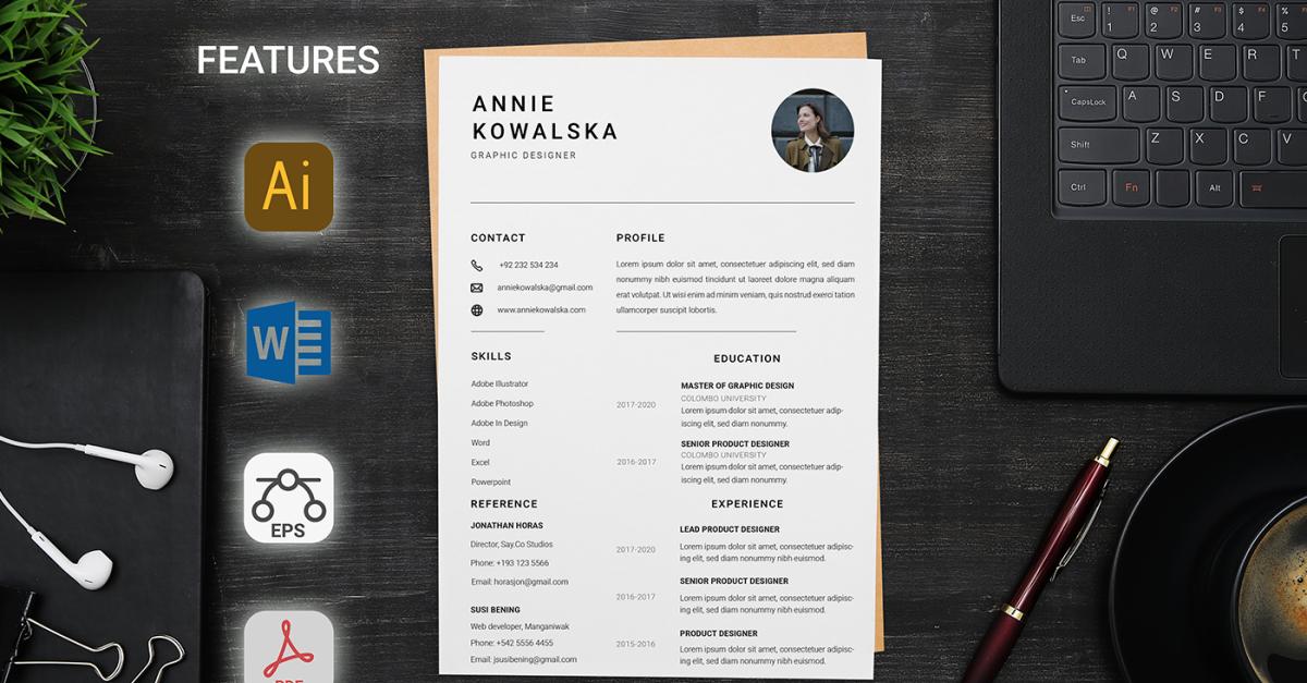Simple With Cover Letter Resume Template - TemplateMonster