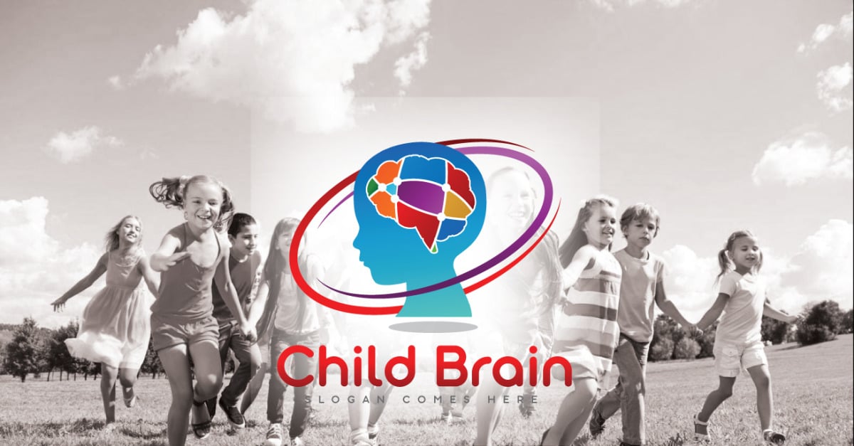 Child Brain Logo Template #123259 - TemplateMonster