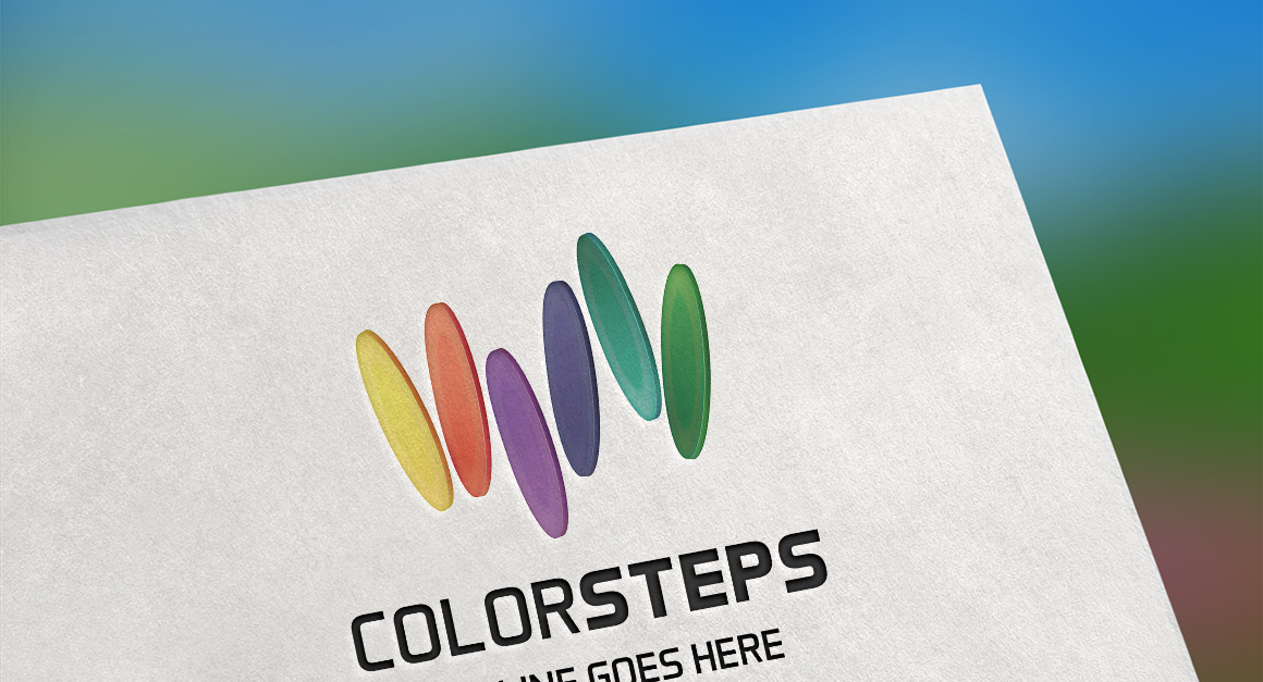 Color Steps Logo Template #123228 - TemplateMonster